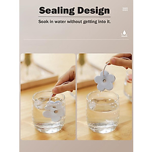 USB Mini Flower Humidifier, Creative Cute Humidifiers Small Personal Portable Air Humidifier Mist Machine Fog Maker Plant Humidifier for Home Bedroom Office Desktop (Flower-Blue+Red)