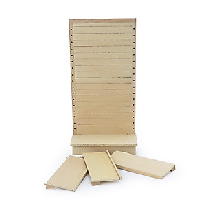 1:12 Scale Rack Dollhouse Accessories Book Shelf Miniature Furniture 4 Tier Bookcase Storage Shelf Shooting Props Desktop Decor (S)