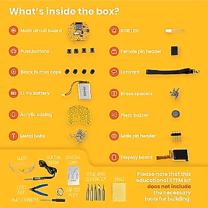 Kids STEM Toys Electronics Kit [Ages 11+] – Science Kit & Robotics Kit – Engineering Kit with STEM Activities – STEM Kits by CircuitMess [CircuitPet]