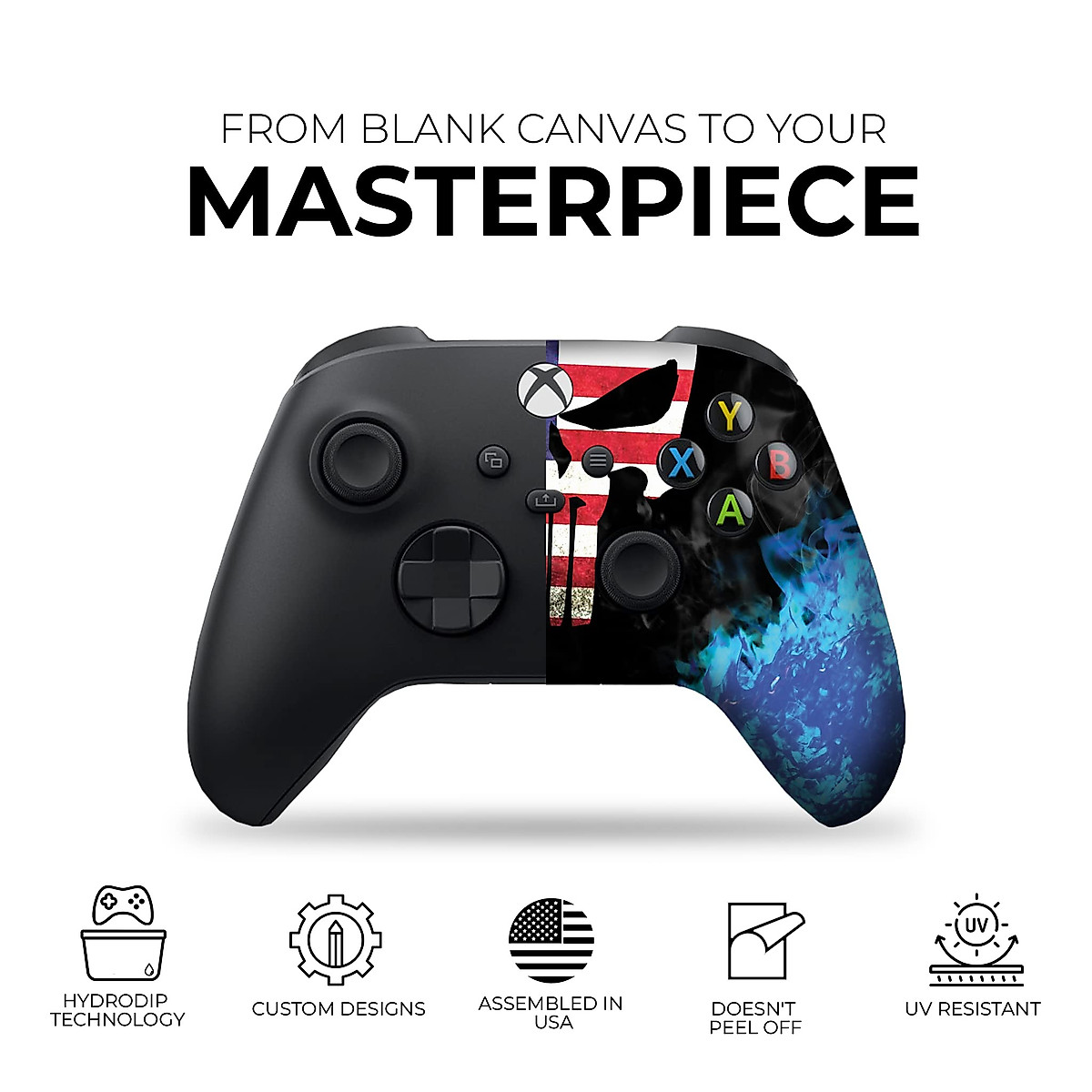 DreamController Original X-box Wireless Controller Special Edition Customized Compatible with X-box One S/X-box Series X/S & Windows 10 Made with Advanced HydroDip Print Technology(Not Just a Skin)