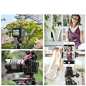 Quick Release Plate, Camera Tripod Mount Arca Swiss QR Plate Fast Claw Clamp Compatible with Canon Sony Nikon Pentax DSLR/SLR /Zhiyun/Feiyu/DJI/Moza Stabilizer, Tripod Slider Gimbal