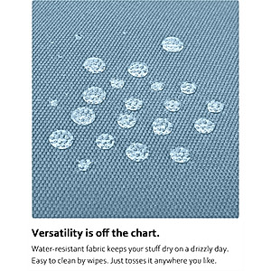 HotStyle 599s Simple Backpack, Classic Bookbag with Multi Pockets, Durable for School & Travel, Dark Pastel Blue