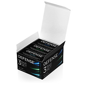 Defense Soap All Natural Tea Tree Bar Soap, 3 Bar Variety Pack - Original, Peppermint, Oatmeal