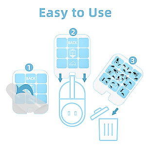 20 Pack Trap Refill Compatible with Saferr Home Fly Trap Refill,Applicable to SH502、SH503、23005-06 and DT3005W、DT3005W-DS3,Indoor Fly Trap Plug-in Insect Trap Replacement Mosquito Sticky Glue Boards