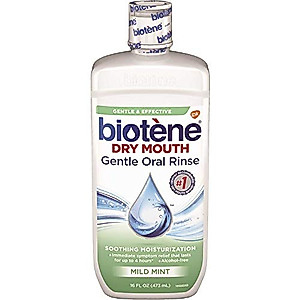 Biotene Moisturizing Oral Rinse,Mild Mint, 16 Fl Oz (Pack of 2)