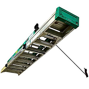 StoreYourBoard Ladder Ceiling Storage Hoist, Hi Lift Home and Garage Organizer Pulley Rack, Pro