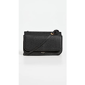 Oroton Women's Margot Mini Crossbody Bag, Black, One Size