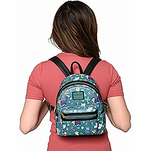 Loungefly Disney Mini Backpack Princess Sidekicks All Over Print Shoulder Bag
