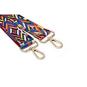 Makes Wide shoulder strap purse belt to replace other styles of multi-color canvas messenger belt tote bag backpack (Red-hua)