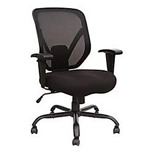 Lorell Soho Big & Tall Mesh Back Chair, Black