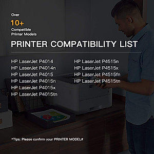 E-Z Ink (TM) Compatible Toner Cartridge Replacement for HP 64A CC364A 64X CC364X Compatible with Laserjet P4014N P4014DN P4015N P4015X P4015DN P4515N P4515X P4014 P4015 P4515 Printer (Black, 1 Pack)