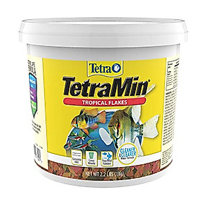 TetraMin Nutritionally Balanced Tropical Flake Food for Tropical Fish, 2.2 lbs