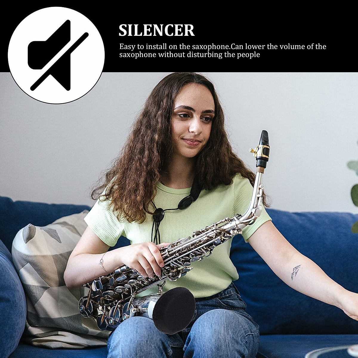 1 PC Sax Horn Hat Saxophone Cover Saxophone Muffler Cover Alto Sax Practice Mute Music Instrument Cover Saxophone Horn Hat Cover for Saxophone Black Fleece Trumpet Cap