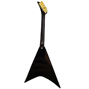 Axe Heaven RR-085 Randy Rhoads Black and Gold Concorde Flying V Mini Guitar