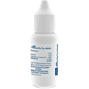 OTOMITE PLUS Ear Miticide Mite Treatment for Cats & Dogs 15 mL w/ EpiOtic Advanced Ear Cleanser 118 mL & 100 Degrease Cotton Tips + 16 Large Cotton Balls - Cleans, Dries, Deodorizes & Clears Ear Mites