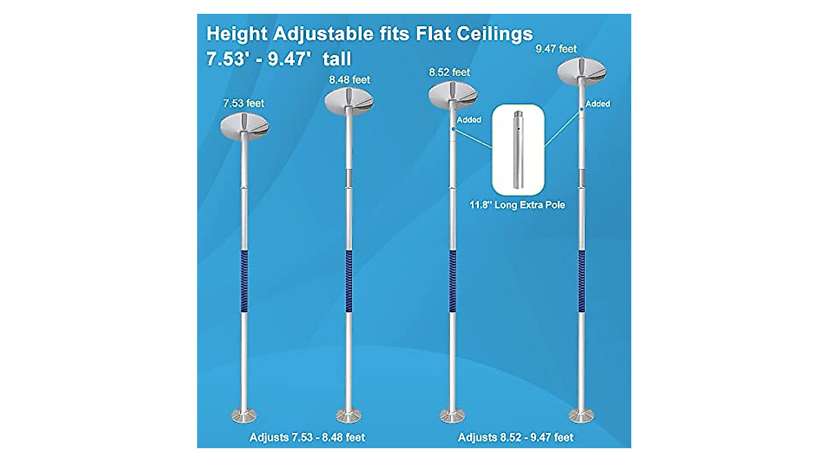Security Floor to Ceiling Grab Bar for Elderly | Safe Mobility Support