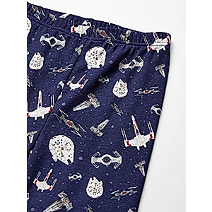 Amazon Essentials Disney | Marvel | Star Wars Boys' Pajama Set (Previously Spotted Zebra), Pack of 2, Star Wars, 8