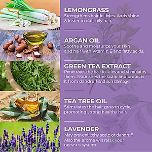 IndulgeMe Solid Shampoo and Conditioner Bar - Eco Friendly Hair Care, Tea Tree, Argan Oil, Lavender, All Natural and Organic Bar Shampoo for Hair, Zero Waste, Shampoo Conditioner Gift Set, 4 Bars