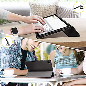 ZtotopCase Case for Samsung Galaxy Tab A7 10.4 Inch 2020 (SM-T500/T505/T507), Ultra-Thin and Lightweight Smart PU case with Automatic Sleep/Wake Function, case for Samsung Galaxy Table A7, Black