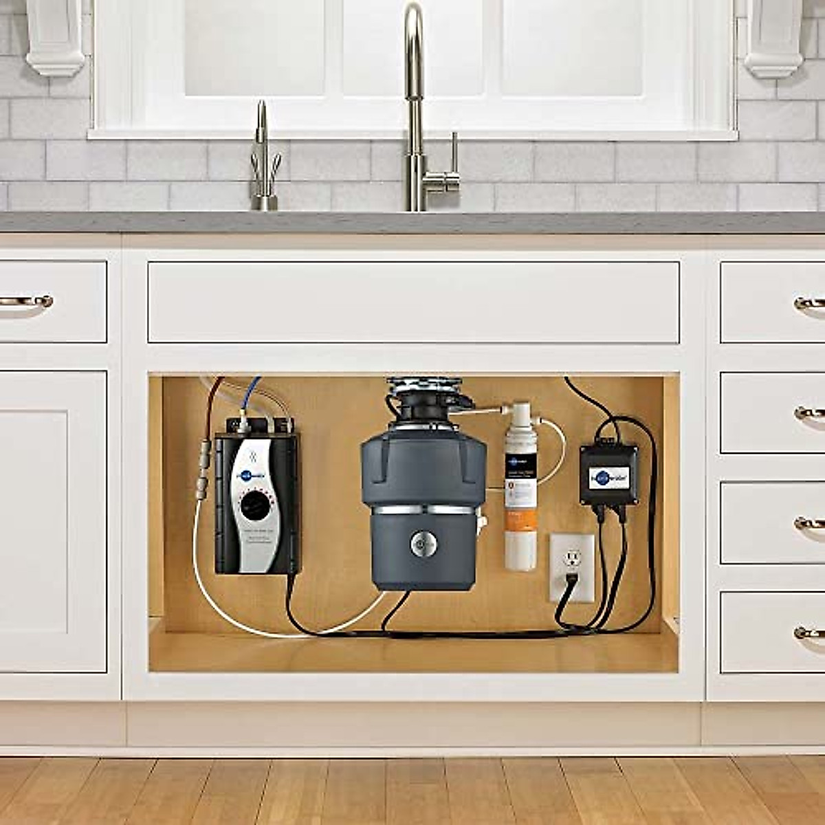 InSinkErator Garbage Disposal, Evolution Cover Control Plus, Quiet Series, 3/4 HP Batch Feed, Gray