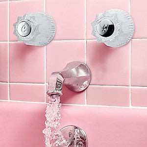 Shower Knob Replacement, 3 Pcs Clear Acrylic Hot,Cold Faucet Handle, Compatible with Pfister Contessa, Windsor, Moen 100710, Phoenix,Shower Knobs, Shower Handle Replacement