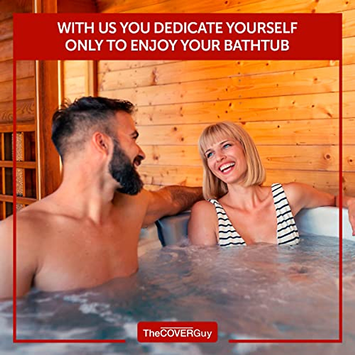 The Cover Guy Deluxe/Extreme/Standard Hot Tub Cover - Custom Made Replacement Spa Cover 5, 6 or 4 Inch Taper - Built for All Climates Including Winter