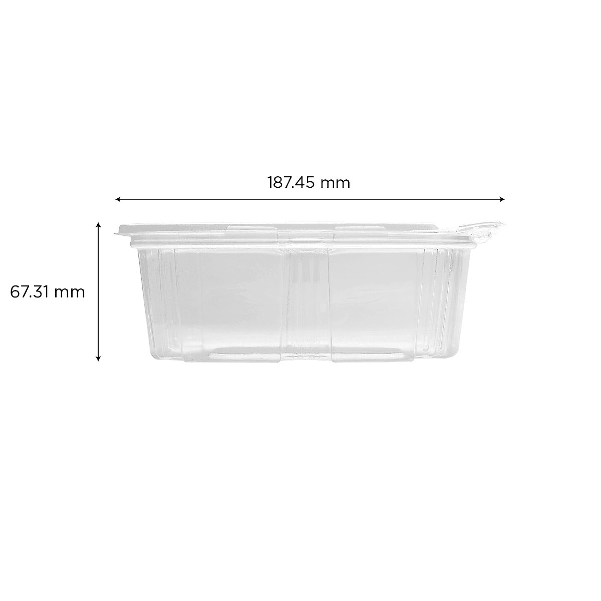 Karat 32oz PET Tamper Resistant Hinged Deli Container with Lid - 200ct