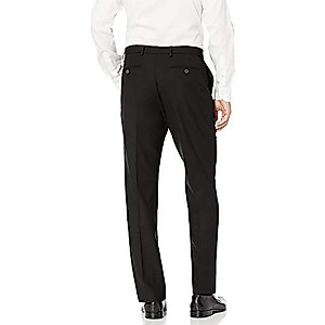 Amazon Essentials Men's Classic-Fit Wrinkle-Resistant Stretch Dress Pant, Black, 38W x 32L