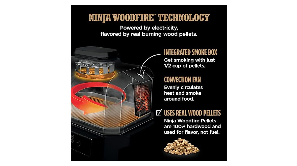 Ninja Woodfire XL Pro Connect Grill & Smoker | Smart 7-in-1