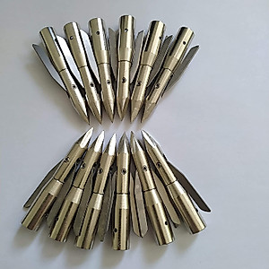 UUPA Archery Hunting Fish Broadheads 12Pcs 288 Grain Bow Fishing Arrowheads Stainless Steel Tip Point 2 Expandable Blade Arrowheads with Plastic Box Arrow Tips