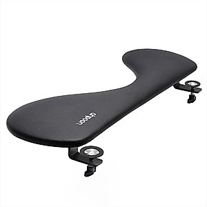 AHPOON Ergonomics Desk Extender Tray,Keyboard Drawer Tray 26.8"x8.5" Punch-Free Clamp on,Table Mount Armrest Shelf, Computer Elbow Arm Support