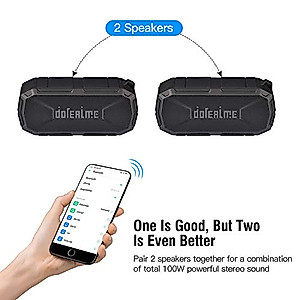 Bluetooth Speakers,Portable Bluetooth Wireless Speaker,Hi-Quality Sound & Bass,IP67 Waterproof Outdoor Speaker,16-Hour Playtime,Bluetooth 5.0 Phone Speakers,Built-in Mic for Home,Outdoors,Travel