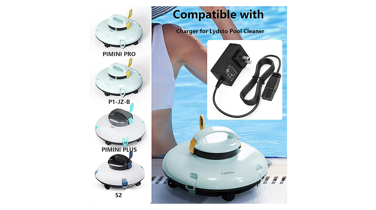 12.6V Charger for Lydsto Robotic Pool Cleaner
