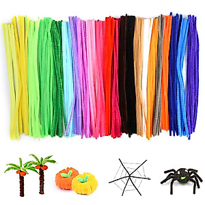 OnePine Pipe Cleaners 220 Pcs 22 Colors Chenille Stems for Arts and Crafts DIY Handmade Decoration (6 mm x 12 Inch)