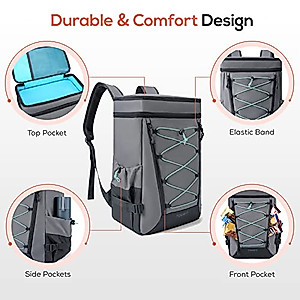 TOURIT Backpack Cooler Leakproof Insulated Cooler Backpack Large Capacity Lightweight Soft Cooler Bag for Men Women to Picnics, Camping, Hiking, Beach, Park or Day Trips