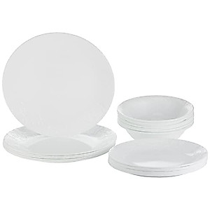 Corelle Bella Faenza 18 Piece Dinnerware Set - White
