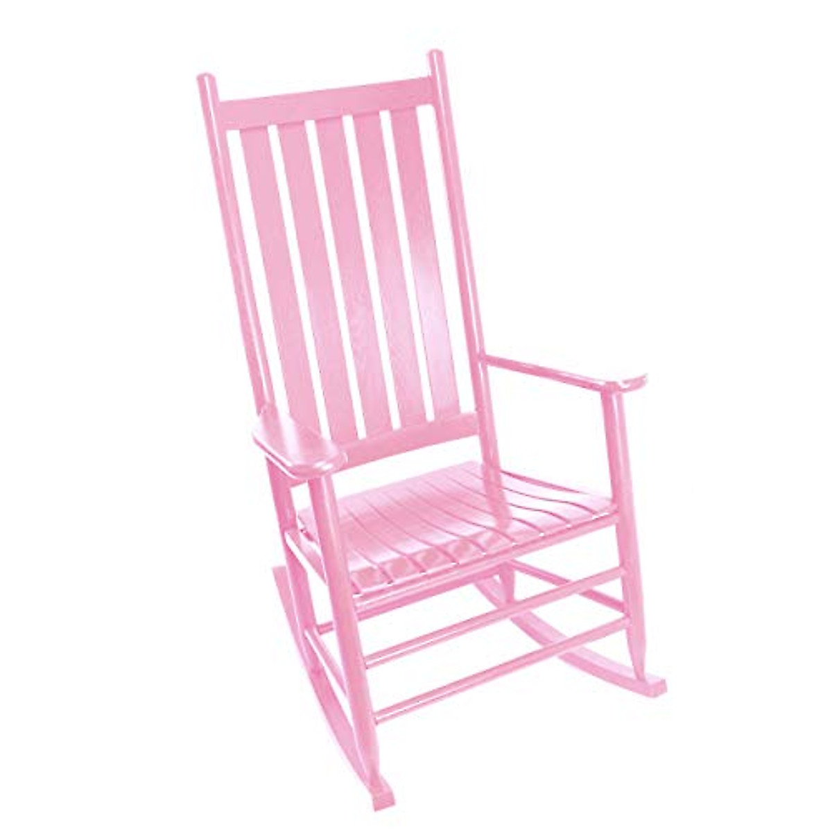 Dixie Seating Asheville Wood Rocking Chair No. 907SRTA Coastal Pink