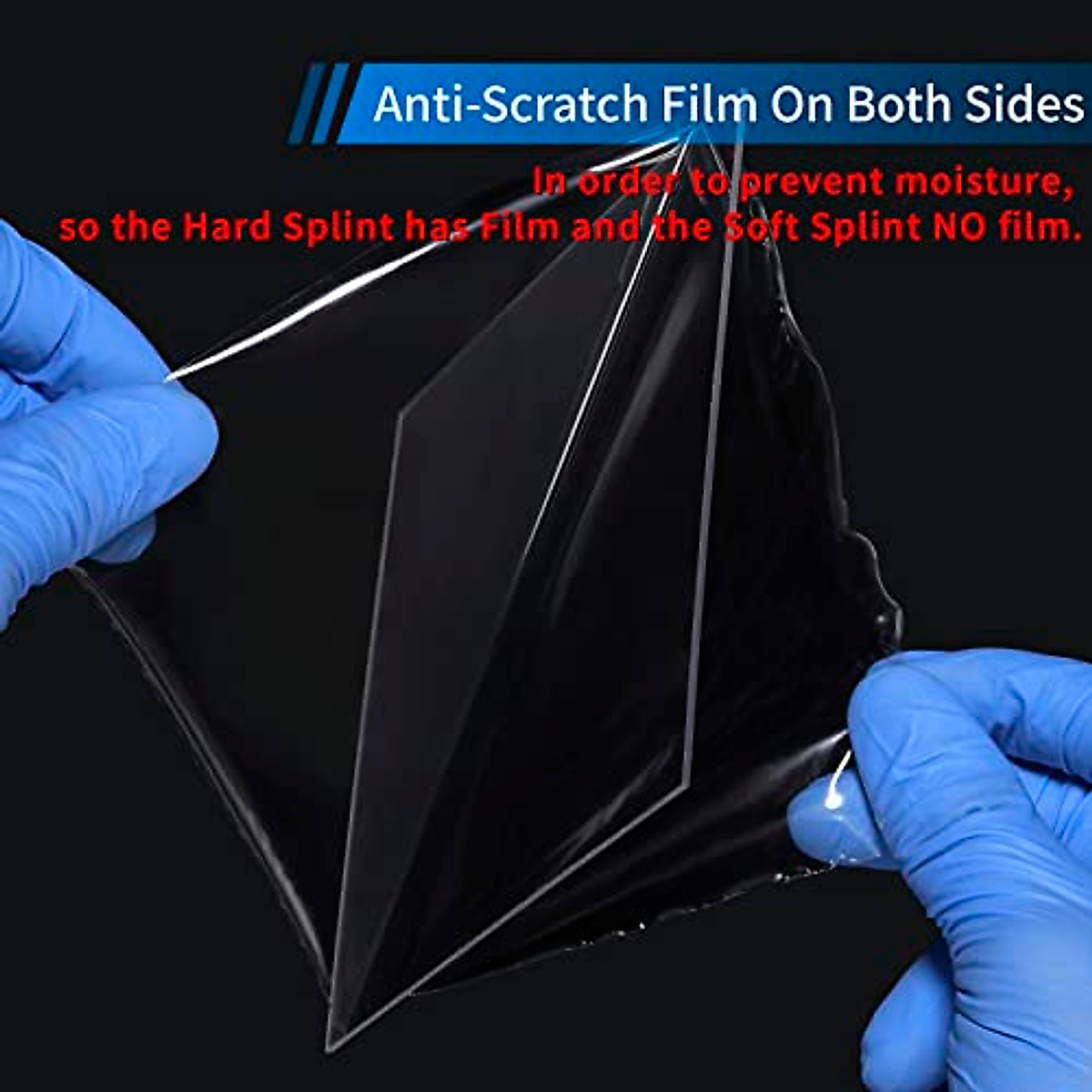 20Sheets 1.0MM Dental Hard Splint, Thermoforming Materials for Vacuum Forming Machine 5'' x 5''