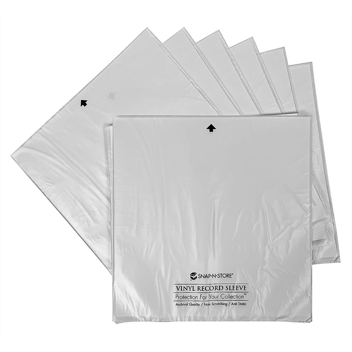 Snap-N-Store Vinyl Records Sleeves, Pack of 25 (SNS02073)