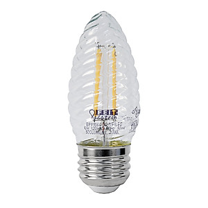 FEIT BPF1560/850/FILED 500 Lumen 5000K Dimmable F15 Post Lantern LED Bulb