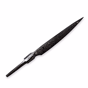 Custom Hand Forged Damascus Steel Blank Blade Chef Knife - Kitchen Knife Forged Bolster Damascus Billet Bar Handmade Knife Making Supply | Hercules Knives