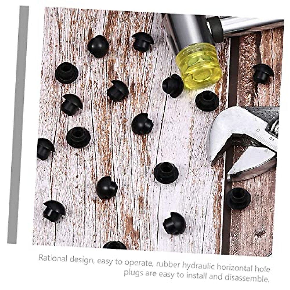 Horizontal Rubber Oil Plugs Car Jacks Car Jack 120 Pcs Jack Plug Car Lift Jack Car Accessory Rubber Horizontal Black Car Accessories Auto Accessories Hydraulic Filler Bung