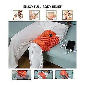 topfeel USB Heating Pad for Back Pain Relief, 3 Heating Levels with Auto Shut-Off, Menstrual Heating Pad for Cramps, 5V Heated Wasit Belt Hands-Free