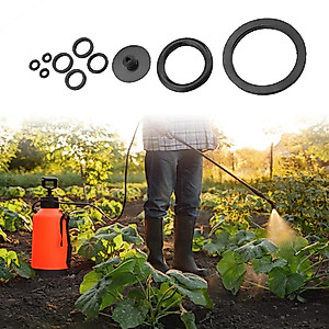 Msiud Sprayer Rubber Sealing Rings, O Type Essential Replacement Garden Seals Parts Pump Backpack Machine Irrigation Accessories Universal Seal Gasket Spare Complete Tough Compatible Piston Repair