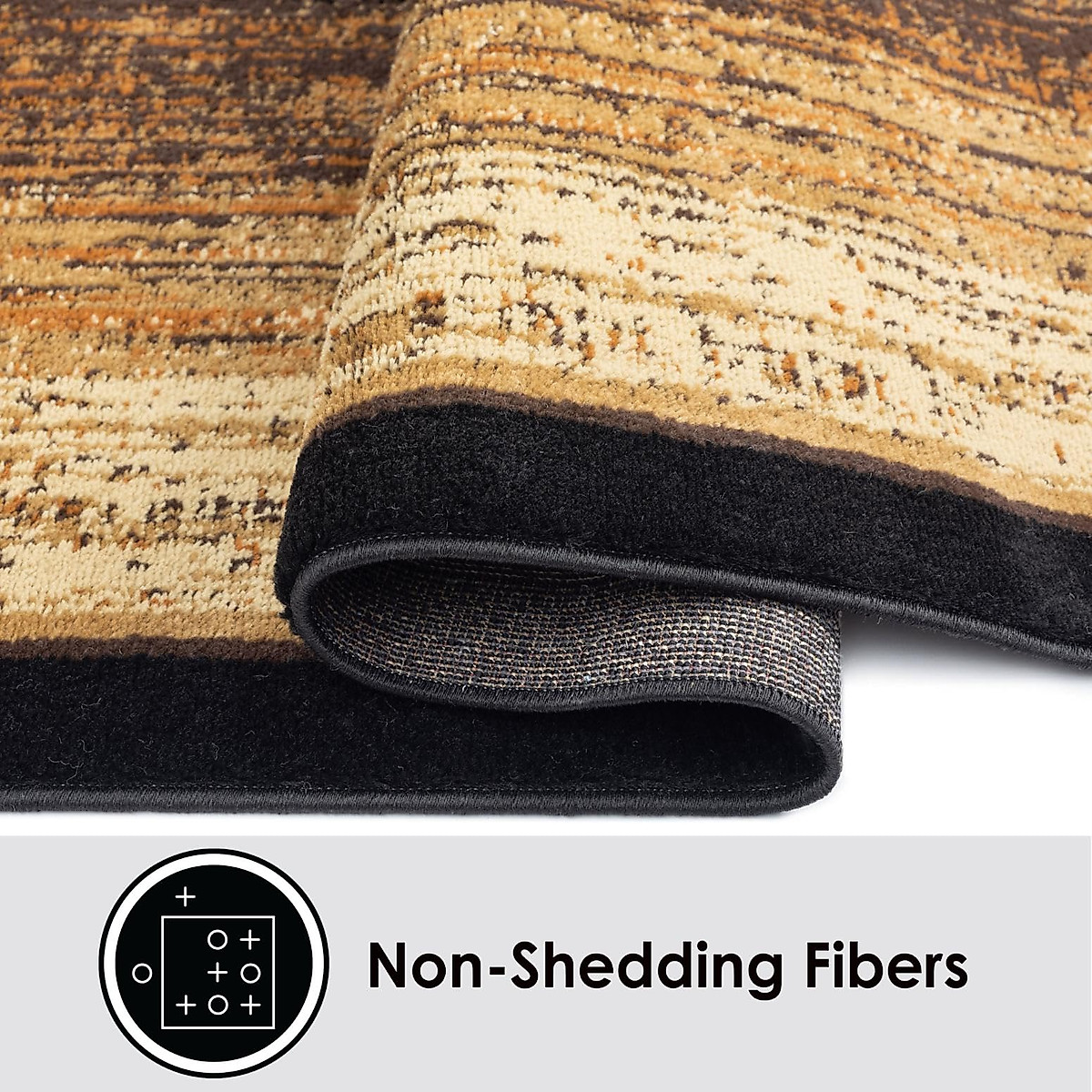 Home Dynamix Royalty Vega Contemporary Geometric Area Rug, Black/Beige, 5'2"x7'2"