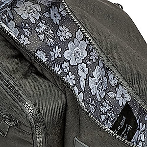 Vera Bradley Women's Recycled Lighten Up Reactive Sling Backpack, Black, One Size