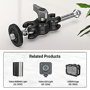 SmallRig Mini Magic Arm with Dual Universal Ball Head , Adjustable Magic Arm for Monitor , Microphone , LED Video Light 3238