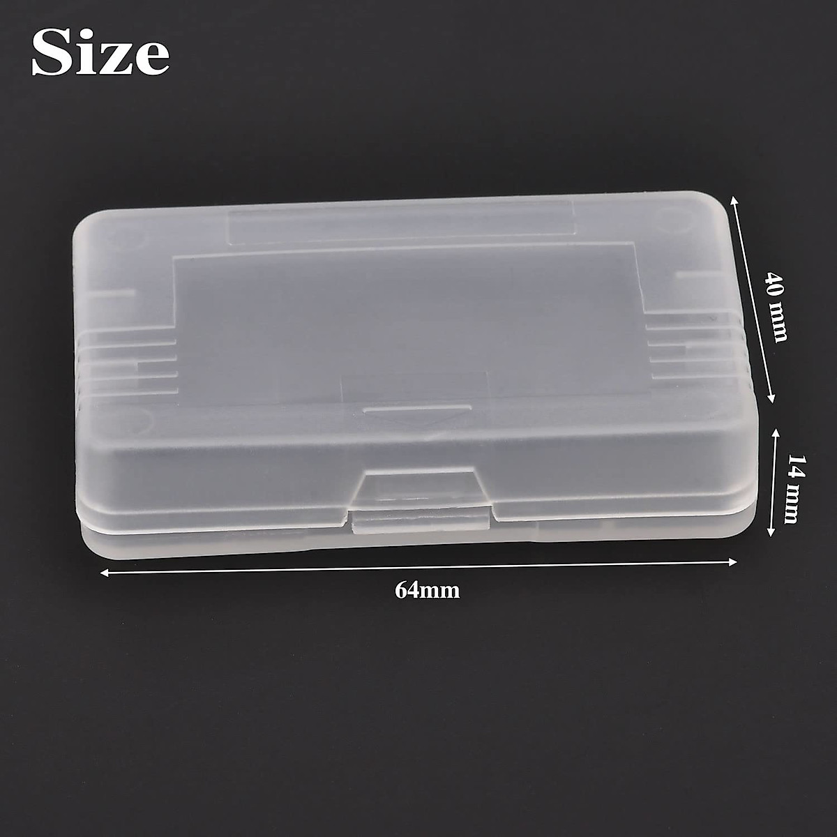 Tectra 10Pcs Game Card Cartridge Case, Clear Protective Game Cartridge Card Box Storage Case Cover for Nintendo Game Boy Advance GBA