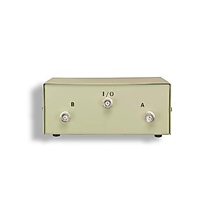 Kentek BNC 2 Way Manual Data Switch Box Female I/O AB Port for Coaxial BNC interface Video Display Monitors