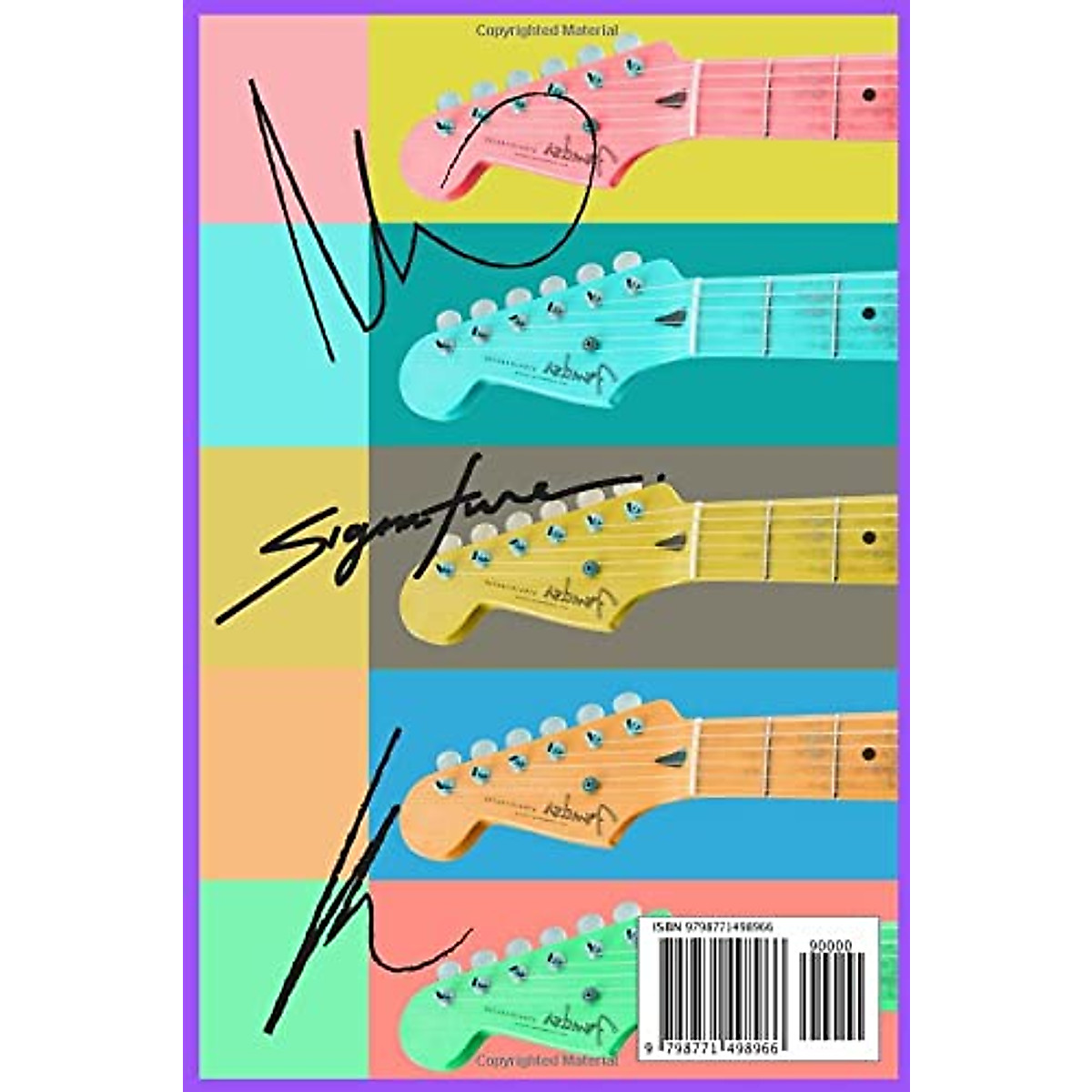 Guitar Tab Notebook: Retro Inspired 120 page Blank Tablature & Chord book